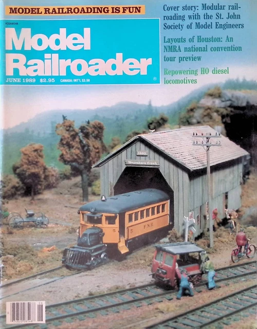 MODEL RAILROADER MAGAZINE June 1989 Modular Railroading with St. John Society £10.56 - PicClick UK