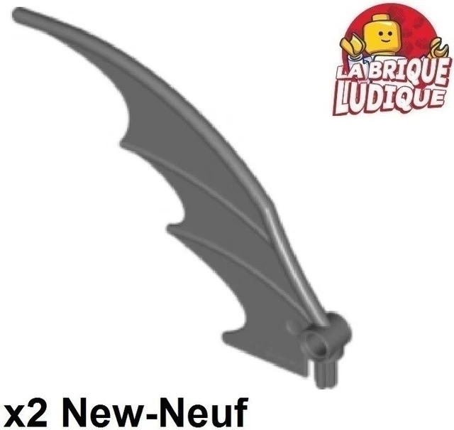 LEGO 2X AILE Dragon Wing 8x10 batman batmobile gris foncé/dark b gray ...