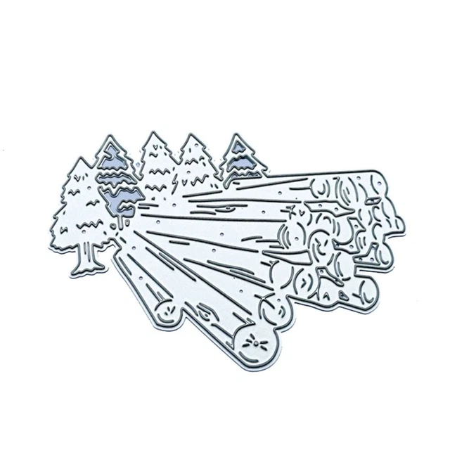FOREST TREE METAL Cutting Dies Embossing Stencil DIY Scrapbooking ...