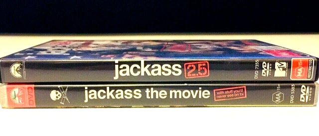 JACKASS THE MOVIES Special Collectors Edition and 2.5 Uncut DVD Region ...