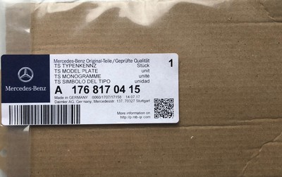 NEW GENUINE MERCEDES-BENZ Adhesive Drivers AMG Turbo Badge / Decal ...