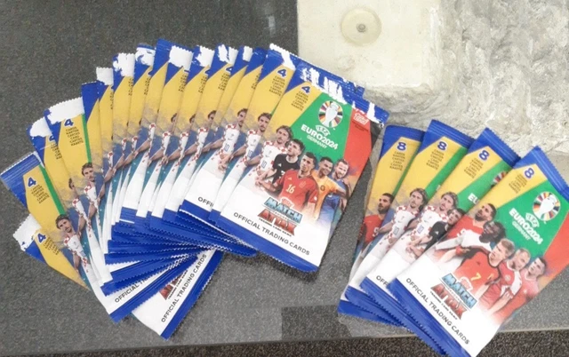 UEFA EURO 2024 Topps Match Attax Trading Card Packs Bundle! Normal ...