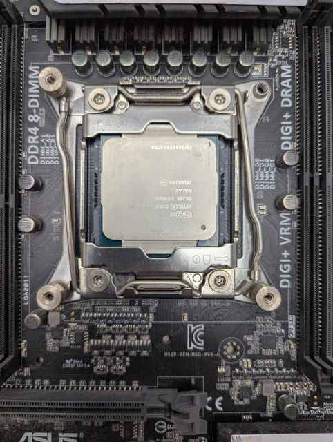 ASUS X99-A + Intel core I7-5930K gaming motherboard + processor + IO £ ...