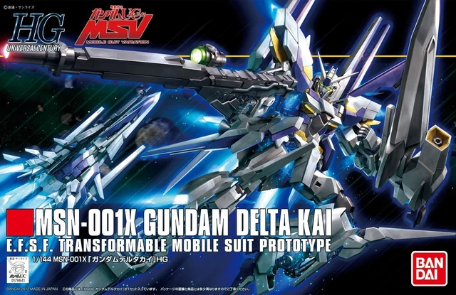 HGUC MSN-001X GUNDAM Delta Kai 1/144 Model Kit Mobile Suit GundamUC MSV ...