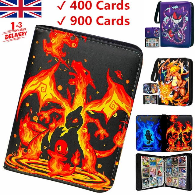 POKEMON ZIP TRADING Card Packs Binder Folder -Holds 900 Cards Album ...