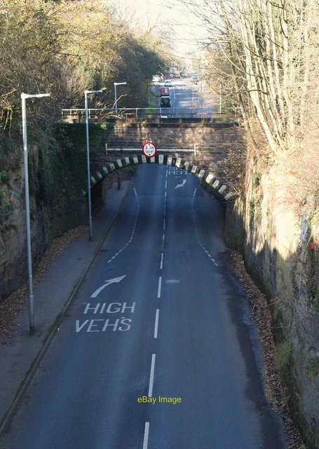 PHOTO 12X8 SHEEPBRIDGE Lane, Mansfield, Notts. A railway bridge seen ...
