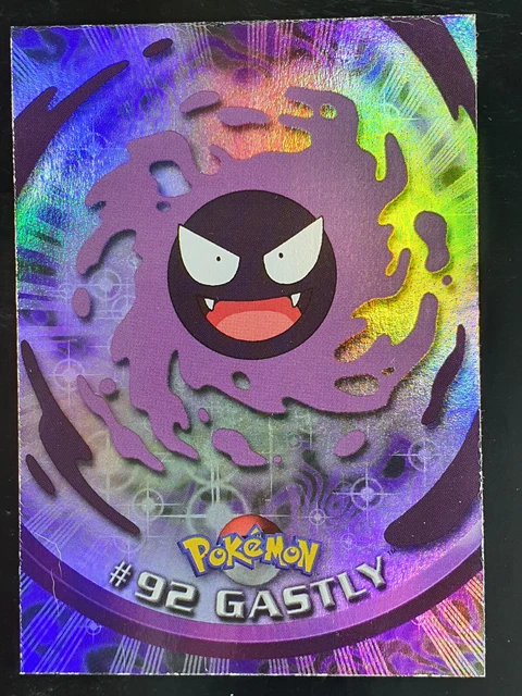 GASTLY 92 RAINBOW Foil TV Animation Edition Logo Bleu 2000 Topps ...