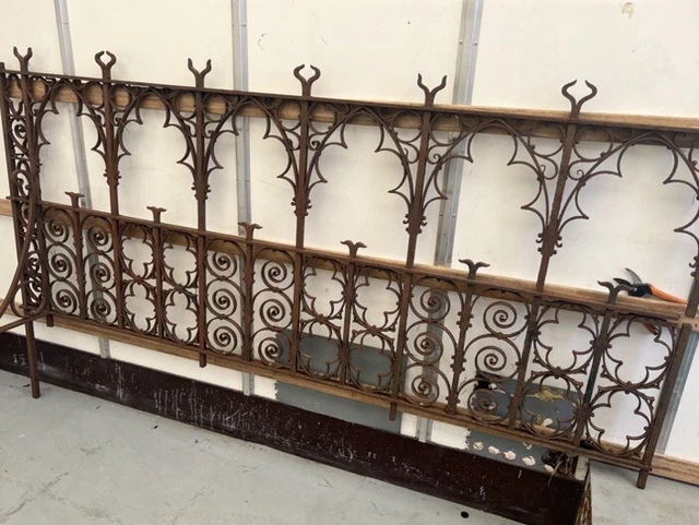 2 X RARE, Victorian, Gothic, Church, Cast Iron Railings, Statement ...