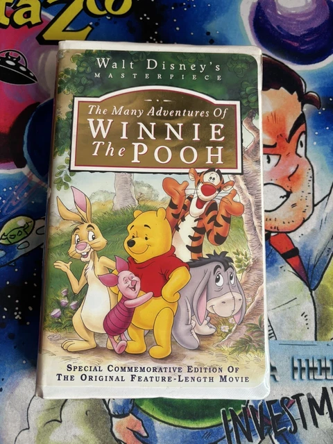THE MANY ADVENTURES of Winnie the Pooh (VHS, 1996, Clam Shell) Walt ...