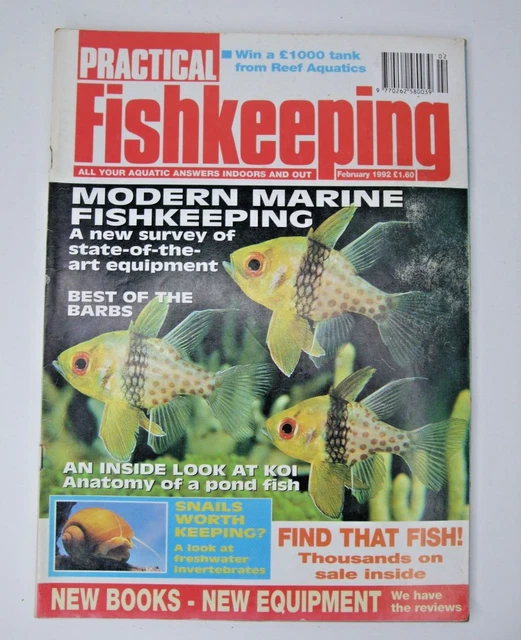 PRACTICAL FISHKEEPING MAGAZINE February 1992 - Tropicals - Marines ...