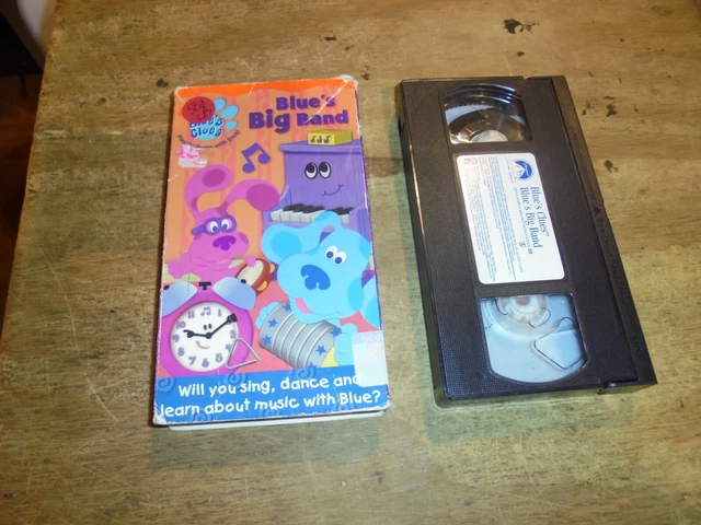 BLUES CLUES - Blues Big Band VHS 2002 Tape Sing & Dance Cartoon play ...
