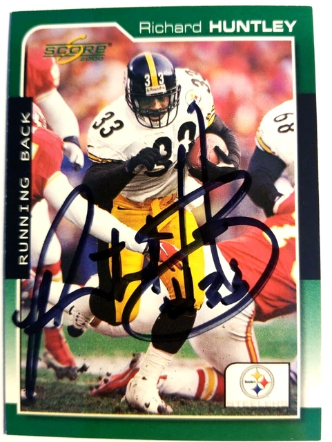 RICHARD HUNTLEY PITTSBURGH Steelers 2000 Score #158 Autographed ...