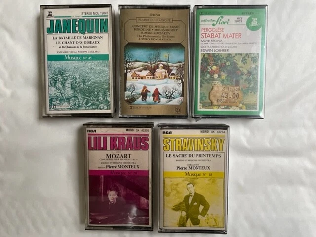 LOT CASSETTE AUDIO musique classique neuve sous blister tape lot 5 EUR ...