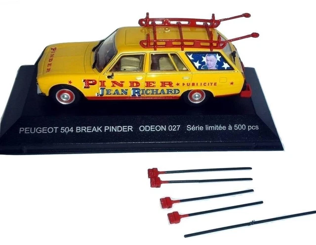 PEUGEOT 504 BREAK du Cirque PINDER Voiture de Collection 1/43 Métal EUR ...