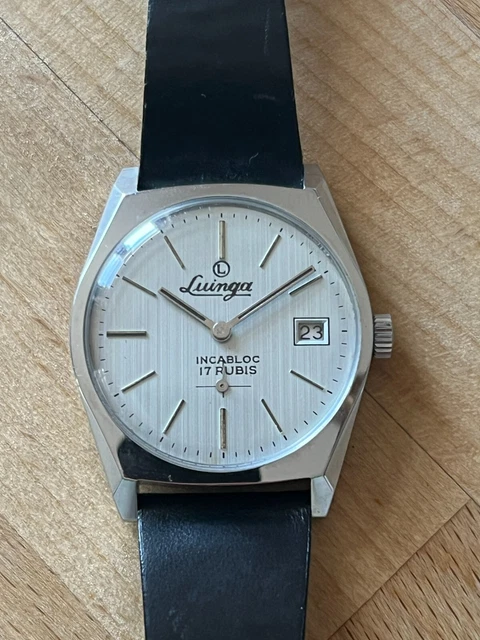 OROLOGIO RARO VINTAGE Luinga carica manuale cal. FE 233-69 funzionante ...