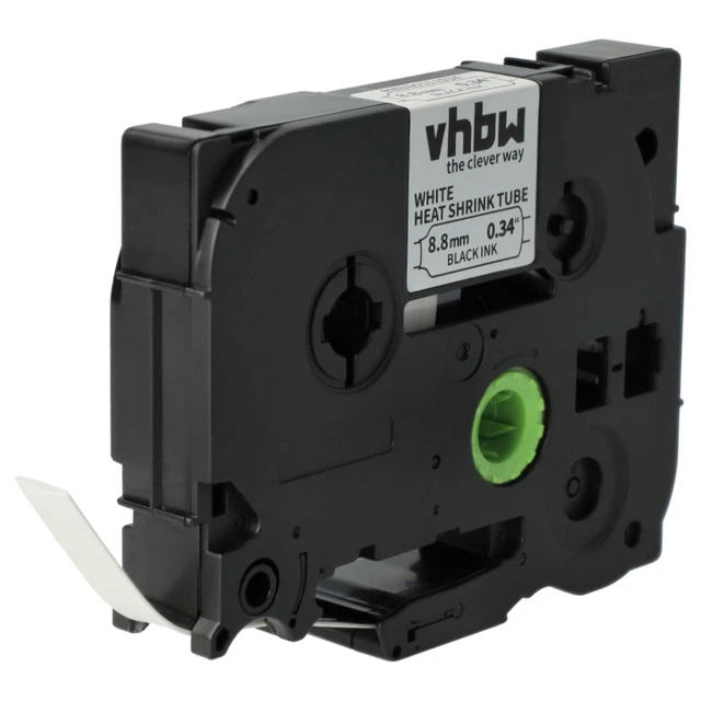 CINTA ETIQUETAS PARA Brother PT E550 E550W tubo termorretráctil negro ...