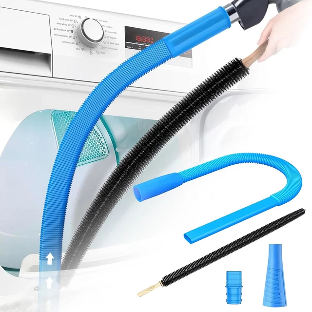 DRYER VENT CLEANER Kit Lint Remover Cleaning Brush Vacuum Hose ...