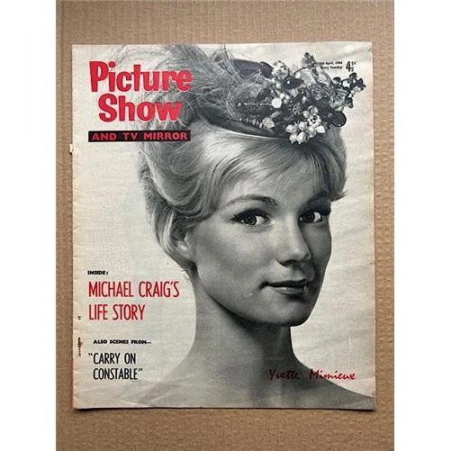 YVETTE MIMIEUX PICTURE SHOW MAGAZINE APRIL 16 1960 - YVETTE MIMIEUX ...