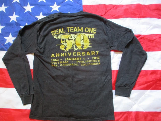 RARE US NAVY SEAL TEAM one 1 50th anniversary NSW udt DevGru T SHIRT ...