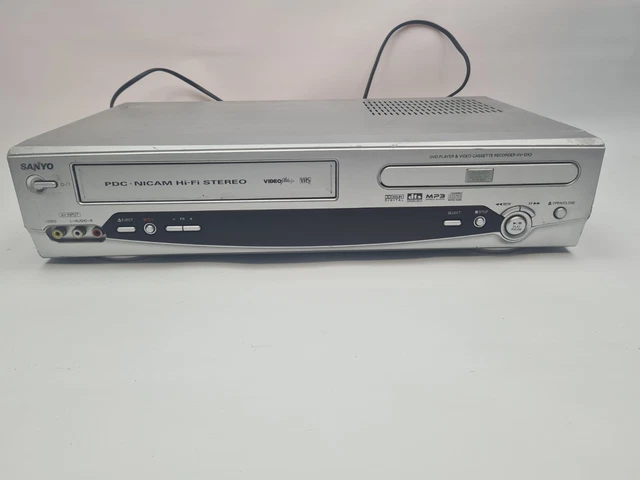 SANYO HV-DX3E DVD Player and VHS Video Cassette Recorder Combo Silver ...