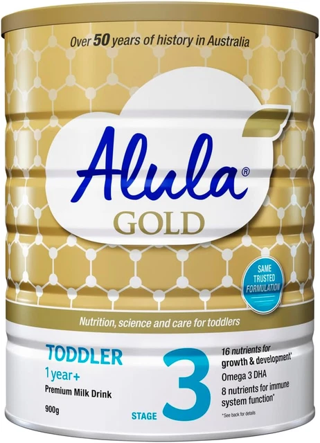ALULA GOLD STAGE 3 Toddler Milk Drink 1Year+, 900G $33.45 - PicClick AU