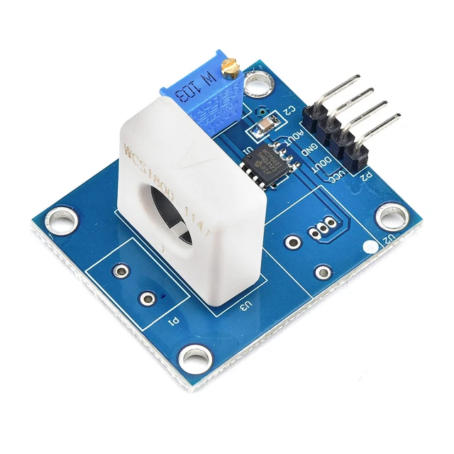 WCS1800 HALL CURRENT Detection Sensor Module 35A With Overcurrent Signal Lamp £7.60 - PicClick UK