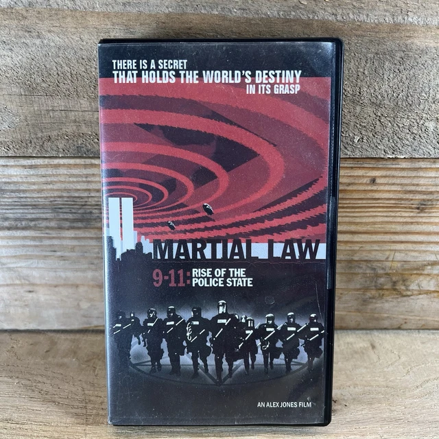VTG MARTIAL LAW 9-11: Rise of the of Police State VHS Tape Alex Jones ...