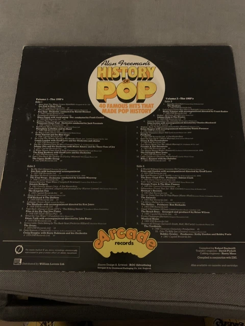 ALAN FREEMAN'S HISTORY Of Pop - Various Artists - 2x 12" Vinyl LP Album ...