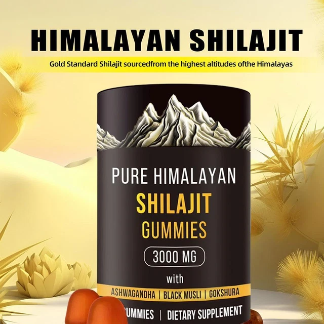 PURE HIMALAYAN SHILAJIT Gummies 60 Gummy Soft Candy _ Best EUR 11,96 ...