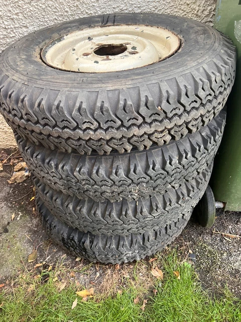 LAND ROVER SERIES 1,2,2A&3 ORIGINAL WHEELS WITH TYRES RSM391550FX16F85 ...