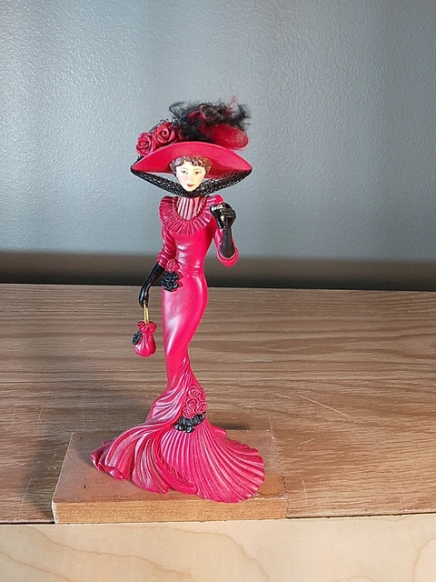 HAMILTON COLLECTION ELEGANCE of Coca-Cola A Timeless Pause Red Lady 8 ...