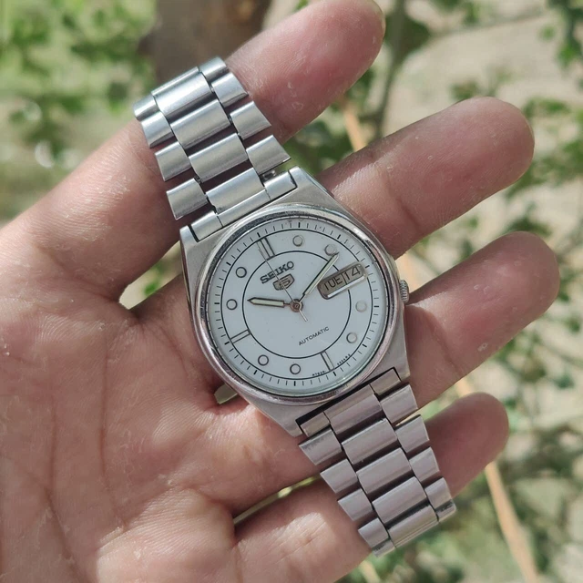 SEIKO 5 AUTOMATICO 7009-876A 1991 Giorno/Data Orologio Uomo Vintage EUR 14,29 - PicClick IT