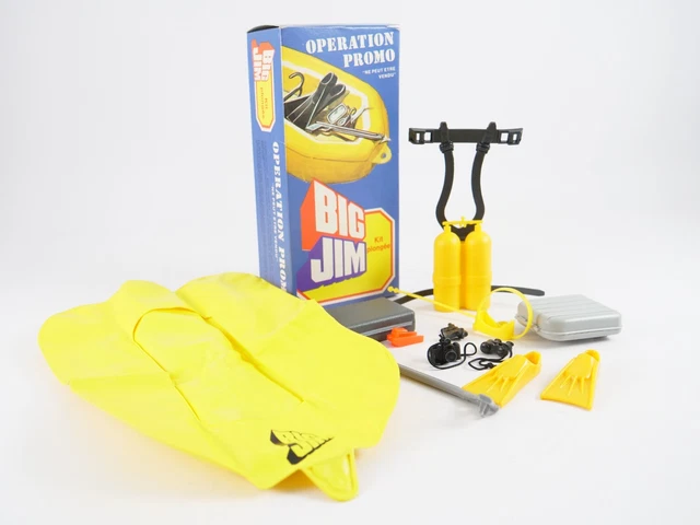 MATTEL BIG JIM Kit Plongée Opération Promo jamais joué en boîte de 1982 ...