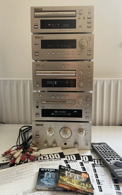 TEAC STEREO WITH Compact Disc, Amplifier, Cassette Deck, Radio,& Mini ...