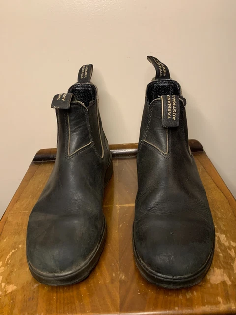 BLUNDSTONE LEATHER CHELSEA Boot in Black - Size 5.5 Mens £80.02 ...