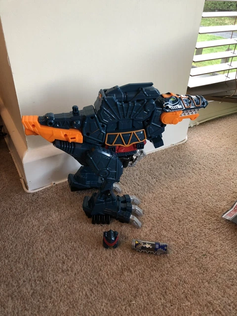 POWER RANGERS DINO Charge Spinosaurus megazord toy with rare 00 charger ...