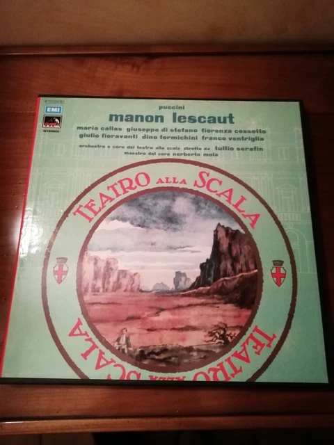 COFFRET VINYLS OPERA MANON LESCAUT de Puccini (la CALLAS) scala di ...