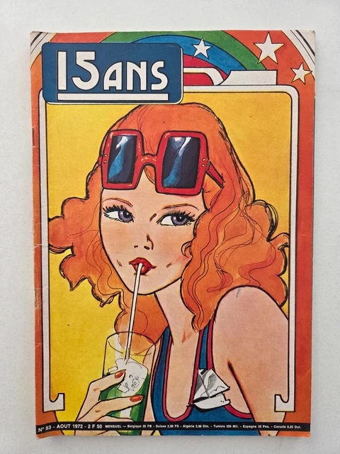 MAGAZINE REVUE 15 ANS FILLETTE #83 aout 1972 EUR 12,00 - PicClick FR