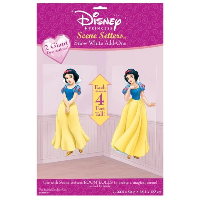 DISNEY PRINCESS SNOW White Scene Setter Official Licence Clearance £3. ...