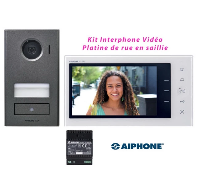 KIT VISIOPHONE AIPHONE - NOUVEAU MODÈLE - JVS1V ( JVS-1V ) - 130440 ...