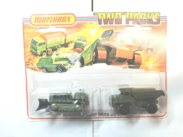 MATCHBOX TWO PACKS TP 16 Military Dump Truck And Bulldozer EUR 30,00 ...