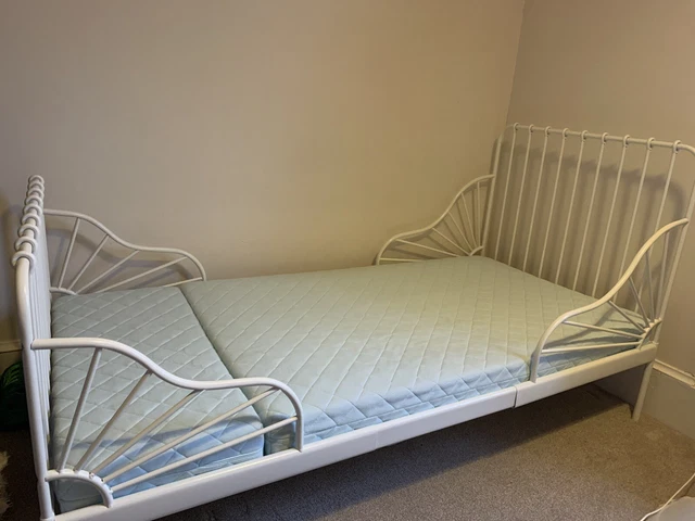 IKEA MINNEN EXTENDABLE Bed and extendable mattress £42.32 - PicClick UK