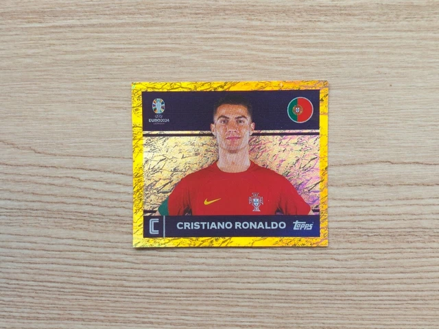 TOPPS EURO 2024 - Sticker Swiss - Cristiano Ronaldo - Parallel Gold ...