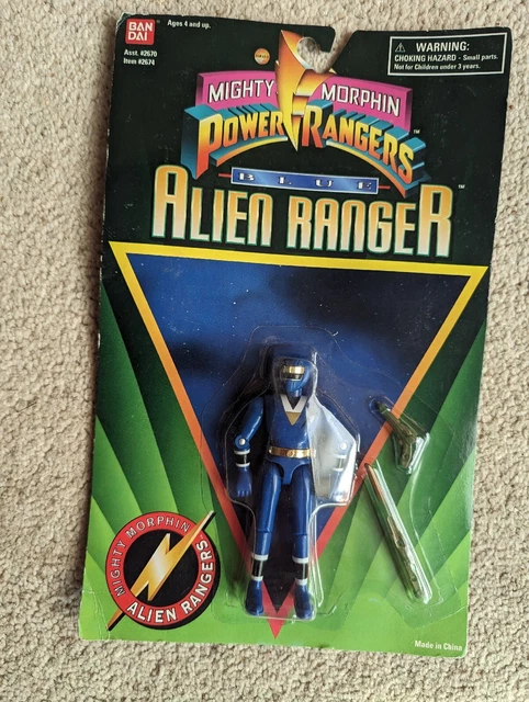 MIGHTY MORPHIN POWER Rangers Alien Ranger / Kakuranger Sentai Blue ...