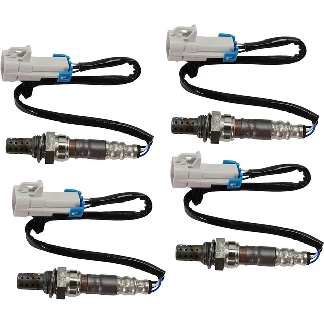 O2 OXYGEN SENSORS Set of 4 Driver & Passenger Side DOWNSTREAM for Chevy ...