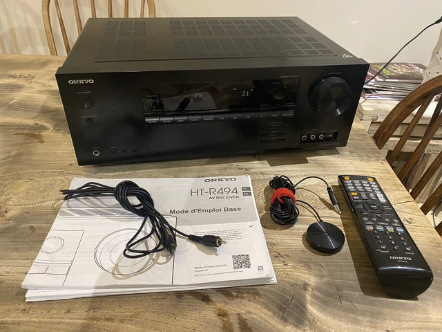 ONKYO HT-R494 AV Receiver Amplifier 7.1 ch Dolby Atmos Bluetooth DTS HD ...