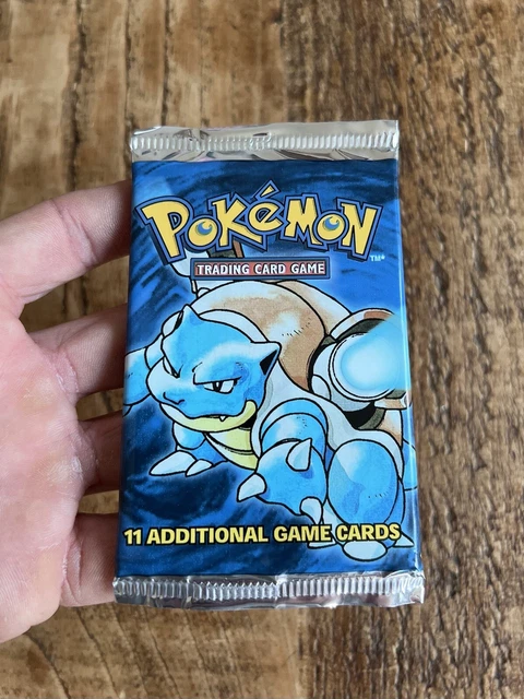 HEAVY 21.39G POKEMON Base Set Booster Pack Blastoise Artwork WOTC ...