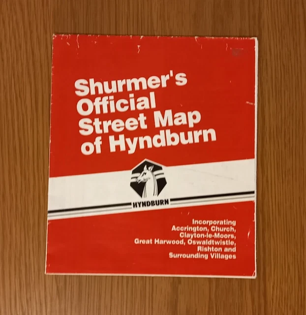 SHURMER'S OFFICIAL STREET Map of Hyndburn | Accrington, Oswaldtwistle ...