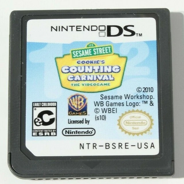 SESAME STREET: COOKIE'S Counting Carnival (Nintendo DS) Cartridge Only ...