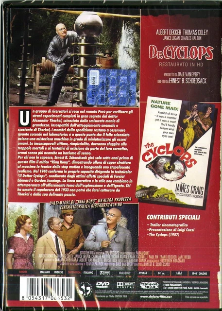 DOTTOR CYCLOPS (IL) (Restaurato In Hd) (DVD) Albert Dekker Janice Logan ...